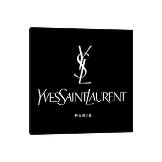 iCanvas "YSL Paris black" by Art Mirano Canvas Print - Bed Bath ...