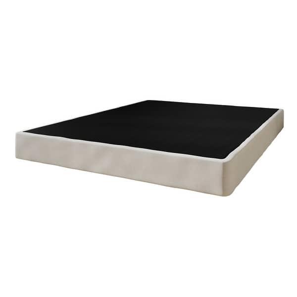 CraftPorch Solid Wood 5-Inch Box Spring Foundation with Wood Slats with ...