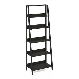 Furinno Ladder Bookcase Display Shelf, 6-Tier, Espresso - Bed Bath ...