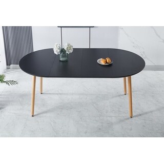 Extensible Table With Wood Legs And MDF Top Multi-Functional For ...