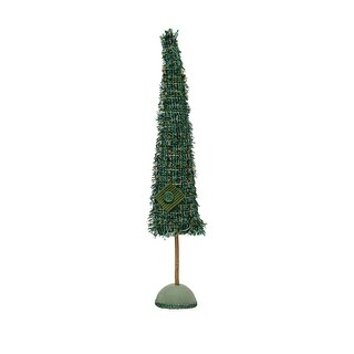 Raw-Edged Tweed Tree with Wood Base - 5.1"L x 5.1"W x 23.6"H - Bed Bath ...