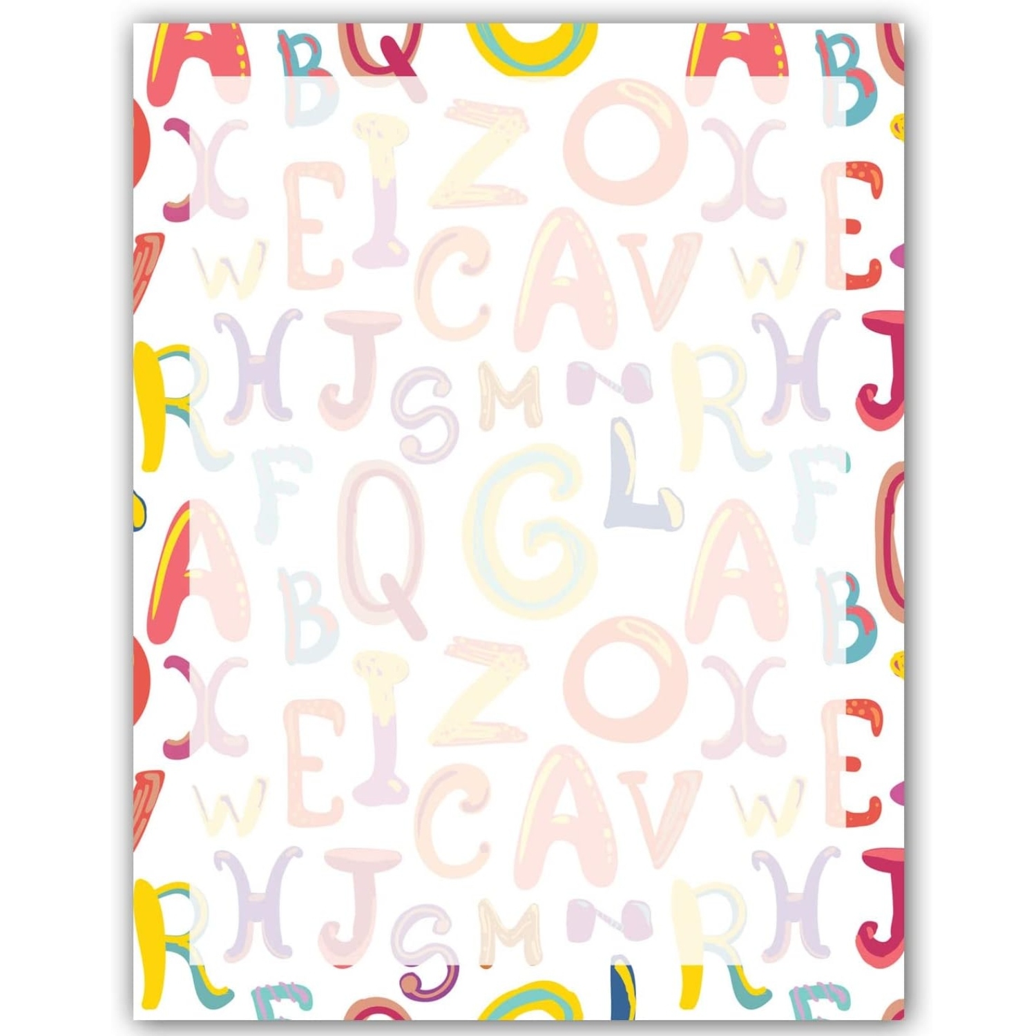 Stonehouse Collection - Colorful Letters Stationery - 8.5 x 11-60 ... Stonehouse Collection - Colorful Letters Stationery - 8.5 x 11-60 ...