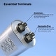 ONE Power 12.5-MFD, 370V or 440V Single Run A/C Capacitor 12.5 uF ...