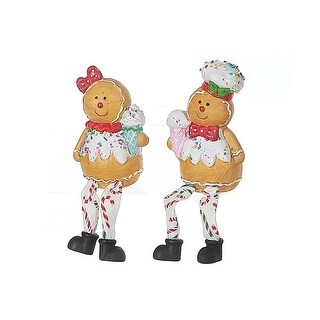 Polyresin Sitting Ginger Bread Man - Set of 2 - Bed Bath & Beyond ...