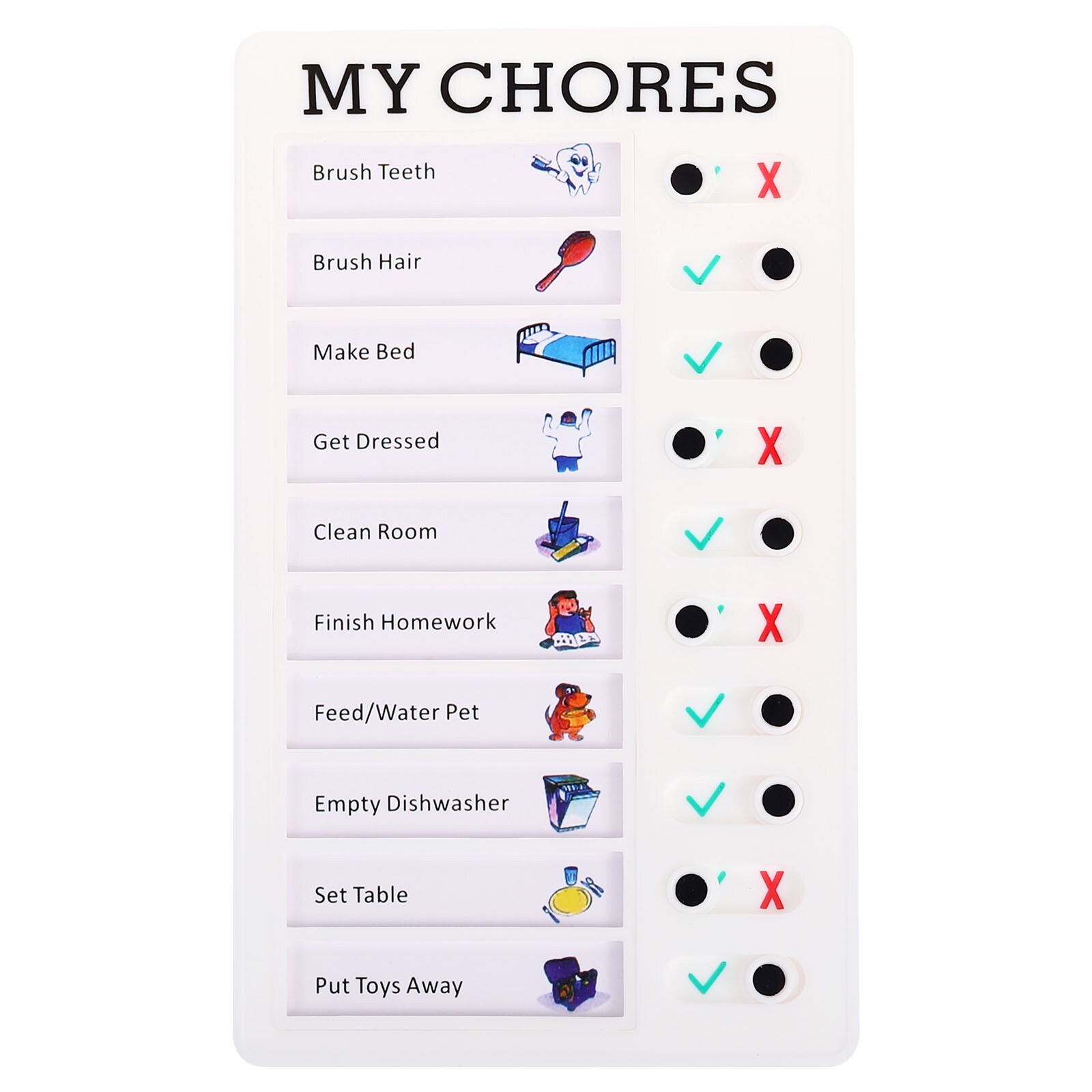 routine checklist board