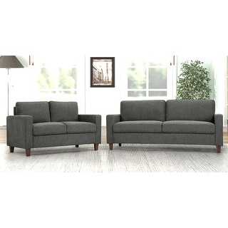 Transitional Upholstered 2 Peice Living Room Sofa Set - Bed Bath ...