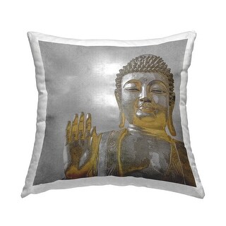 Stupell Sacred Buddha Religious Zen Printed Throw Pillow Design by Tom ...
