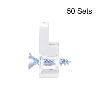 Glass Retainer Clips Kit, 20mmx11mm Cabinet Door Clips Mirrors Holder ...