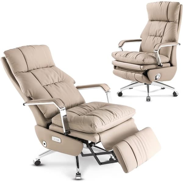 Electric Power Office Chair, Reclining Chair with Footrest, with Auto ...