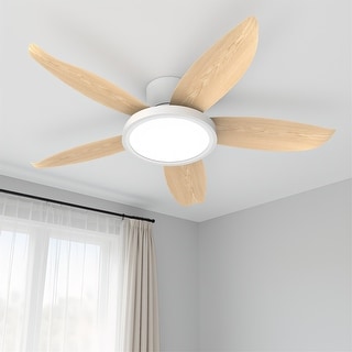 Ceiling Fan with LED Light, Remote & APP Control, 5-Blade DC Motor ...