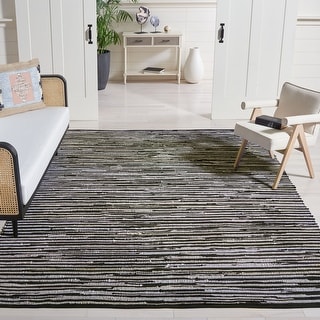 SAFAVIEH Handmade Rag Rug Sevim Casual Stripe Cotton Rug - Bed Bath ...