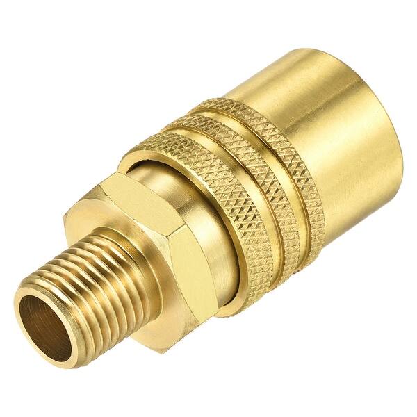 Brass 50mm Coupler Pipe Fitting 13.5mm ID x 1/4PT Pipe Connector ...