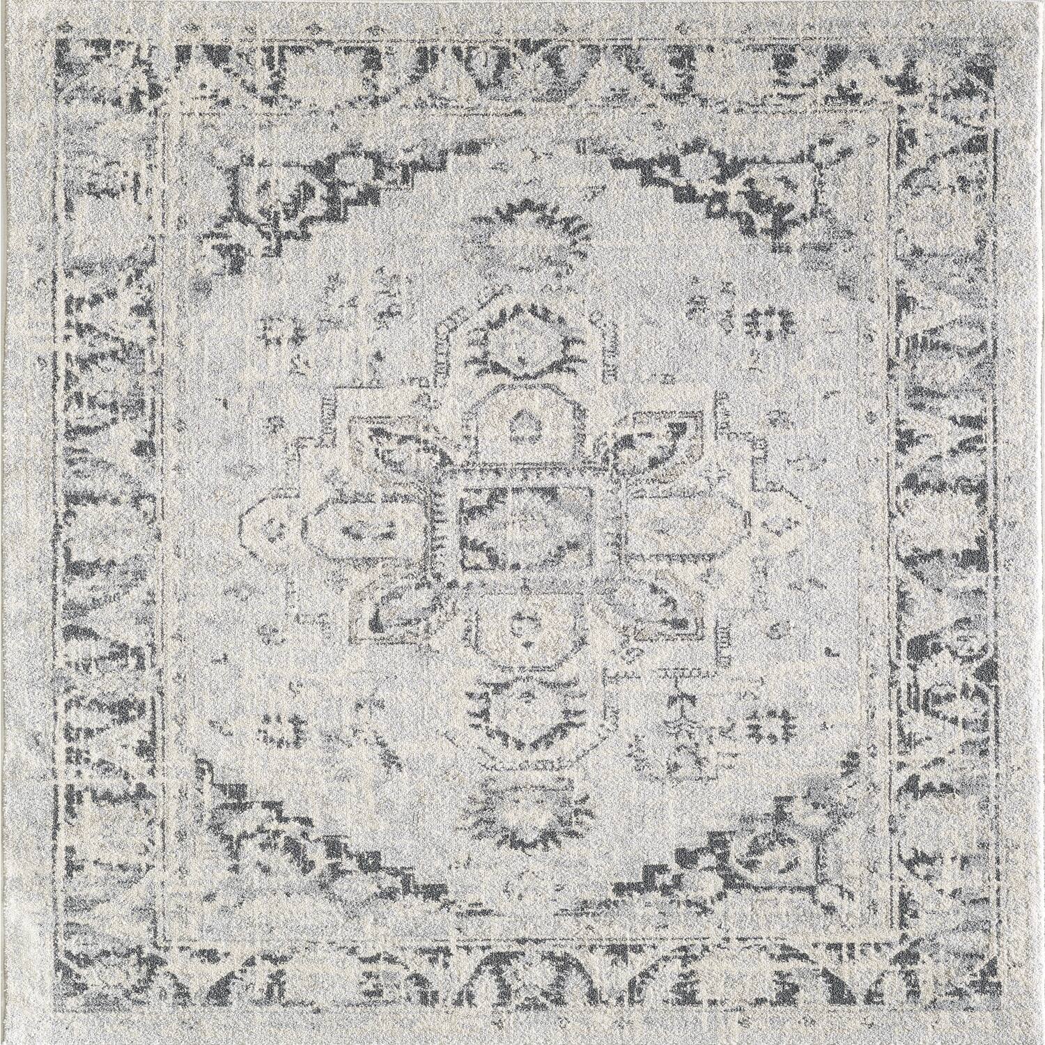 Totti Capricorn Cream/Gray 6x9 Oriental Rug - 6'X9' Rectangular - 6'X9 ...