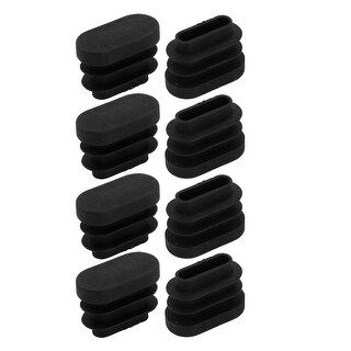 8pcs Furniture Accessory Desk Chair Oval Leg Tip Cap 20mmx10mmx14.5mm ...