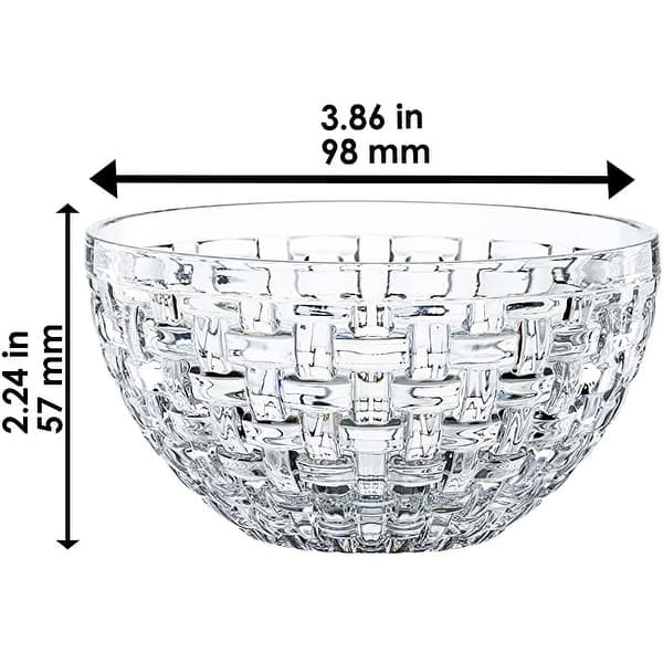 Nachtmann Set of 4 Bossa Nova Round Crystal Dip Bowls - 3.5 inches ...