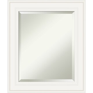 Beveled Wall Mirror - Ridge White Frame - Ridge White - Bed Bath ...