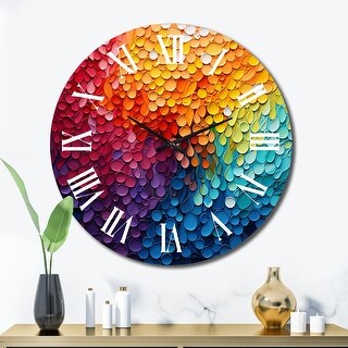 Designart "Hardedge Art Contrasting Cadence I" Abstract Oversized Wall ...