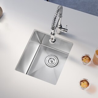 Handmade Single Bowl Undermount 304 Stainless Steel Kitchen Sink - Bed ...