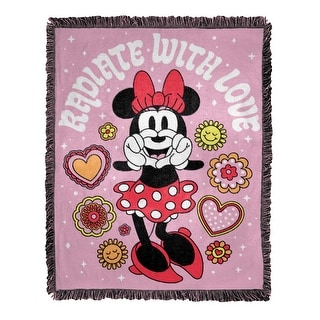 Minnie Mouse Radiant Minnie Jacquard Throw - Bed Bath & Beyond - 39154725