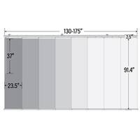 InStyleDesign Ash Regalia 8-Panel Single Rail White Panel Track ...