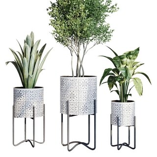 Bohemian Design Neutral Planter with Ambrose Stand, SelectBase Indoor ...