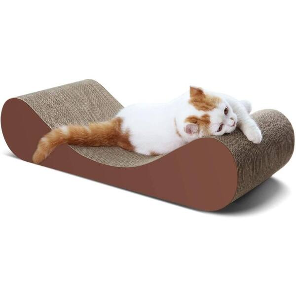 Wooden Cat Scratcher Cat Cardboard Lounge Bed Furniture Protector - Bed ...