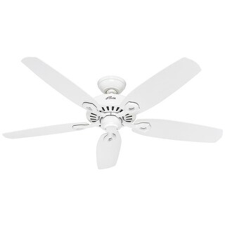 Hunter Fan 53240 Builder Elite Ceiling Fan, Snow White, 52" - Bed Bath ...