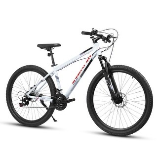 27 Inch Mountain Bike 21 Speed, Suspension Fork, Aluminum Frame Disc ...