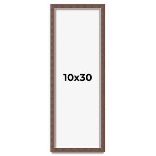 10x30 Shadow Box Frame Brown | 1.125 inches Deep Real Wood Rustic - Bed ...