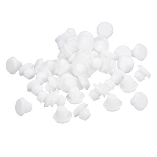 25Pcs Silicone Plugs, Rubber Round Hole Plugs for 2.5-3mm Hole, White ...