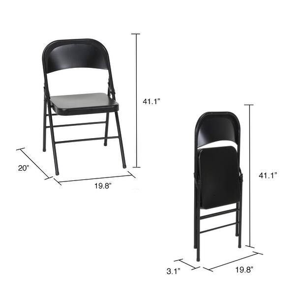 Bridgeport XL All-Steel Commercial Folding Chair (4-Pack) - On Sale ...