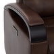 Spruce & Spring Regan Leather Power Recliner Swivel Glider Rocker with ...
