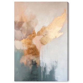 Muted Harmony Canvas Gold Leaf Wall Art by Art Remedy - Bed Bath & Beyond - 42365662