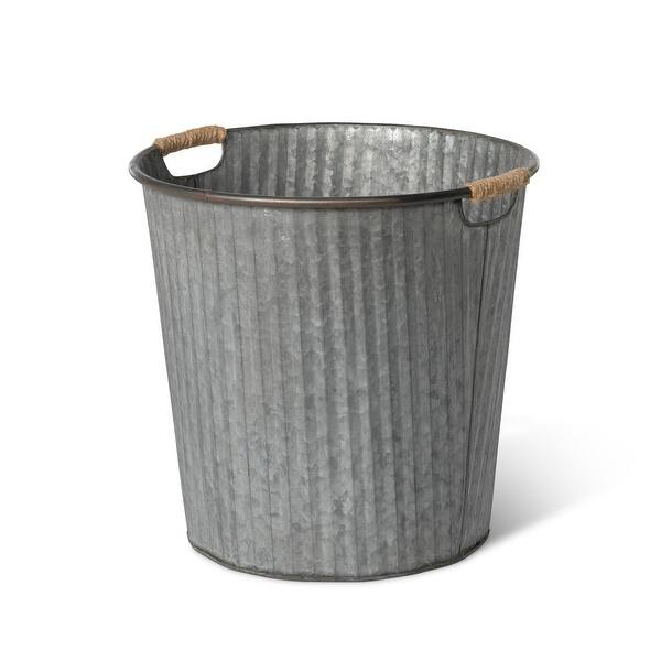 Galvanized Flower Bucket - Bed Bath & Beyond - 36335934