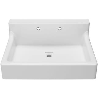 DXV Oak Hill 30" Fireclay Console Sink with 8" Faucet Centers - Bed ...