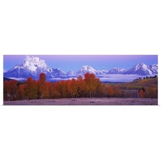 "Teton Range Grand Teton National Park WY" Poster Print - Bed Bath ...