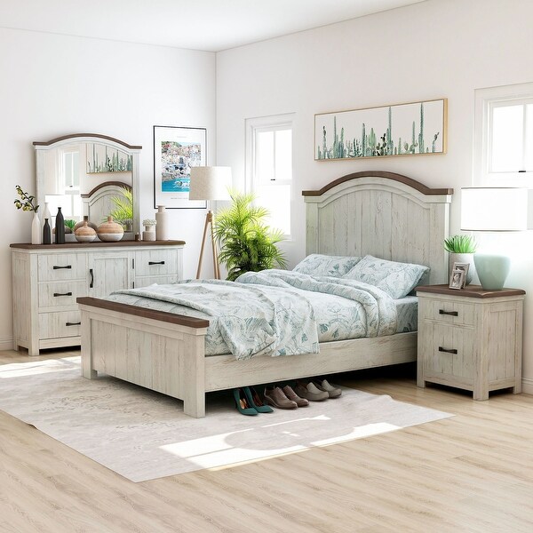 Simply Solid Shelba Solid Wood 4-piece Storage Bedroom Collection - Bed ...