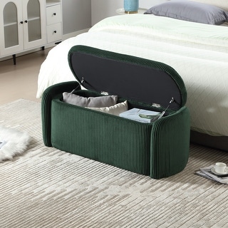 Entryway Padded Footstool Storage Ottoman - Bed Bath & Beyond - 42606910