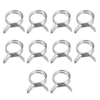 Double Wire Spring Hose Clamp, 20pcs 304 Stainless Steel 13mm Spring ...