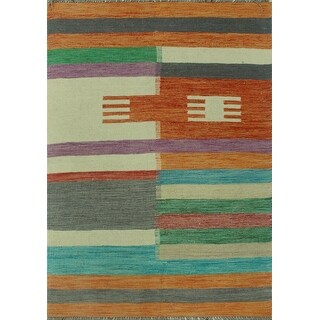Winchester Kilim Bahriye Rust/Green Rug - 3'4" x 4'10" - Bed Bath ...