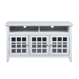 48 Inch TV Stand TV Console & Entertainment Centers with 3-Door Cabinet ...