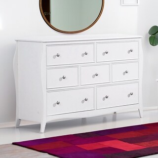 Transitional Style Drawer Dresser, White - Bed Bath & Beyond - 21735974