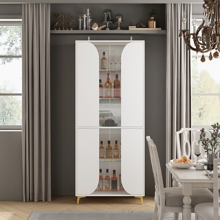 Modular Buffet and Display Cabinet - Modular Design in Pristine White ...