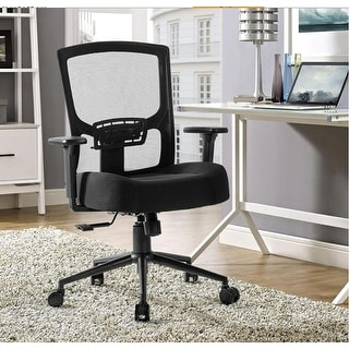 Swivel Ergonomic Office Mesh Chair, 3D Armrests Mesh Chair - Bed Bath ...