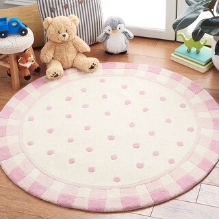 SAFAVIEH Handmade Novelty Dajana Polka Dot Wool Rug - Bed Bath & Beyond ...