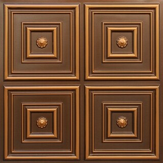 Dundee Deco Rustic Patchwork Antique Gold Glue Up, PVC 3D Decorative ...