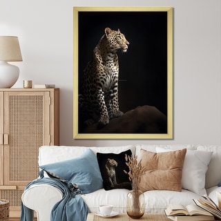 Designart "Stunning Portrait Of Leopard Wildlife I" Animals Leopard ...