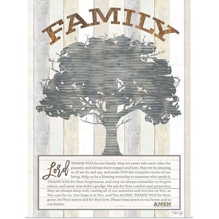 "A Family Prayer Tree" Poster Print - Multi - Bed Bath & Beyond - 25491385