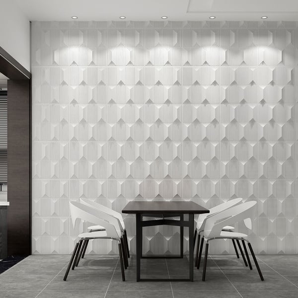 Art3d Decorative 3D Wall Panels, PVC Textured Wall Tiles for Interior ...