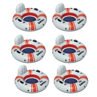 Swimline Super Chill Vinyl with Nylon Mesh Single Seat Tube Pool Float ...